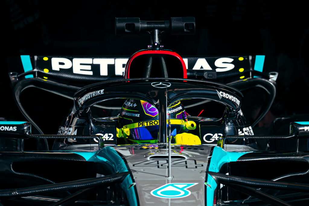 First images of Lewis Hamilton testing the Mercedes W15! - Silver ...